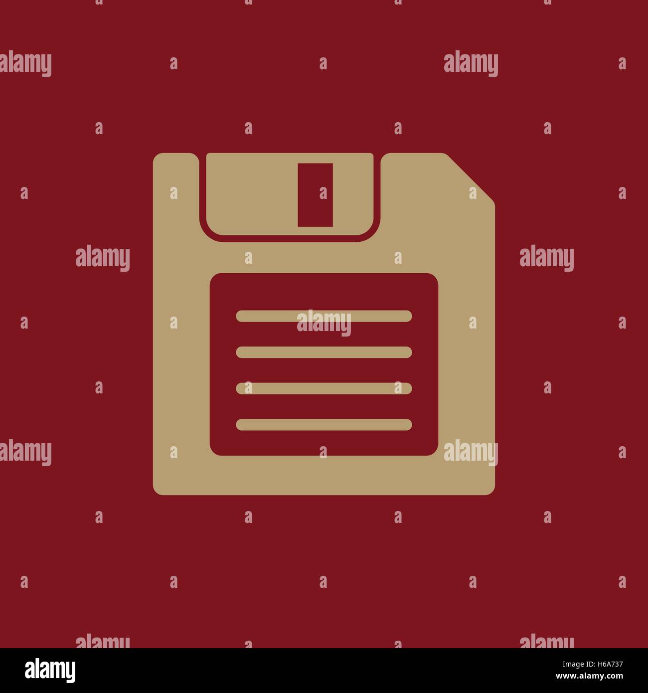 The floppy disk icon. Diskette symbol. Flat Stock Vector Image & Art ...