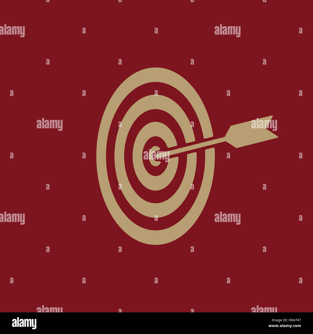 The target icon. Target symbol. Flat Stock Vector Image & Art - Alamy
