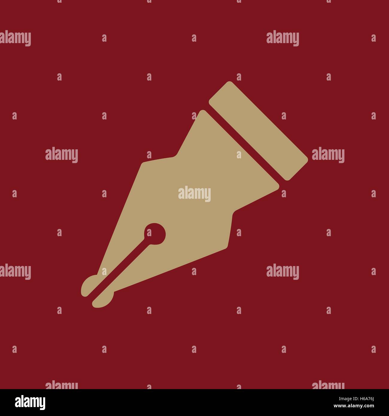 The pen icon. Fountain Pen symbol. Flat Stock Vector Image & Art - Alamy