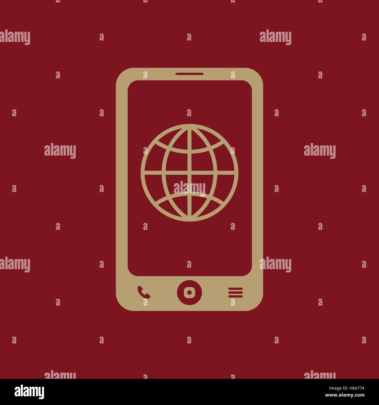 The phone icon. Network symbol. Flat Stock Vector Image & Art - Alamy