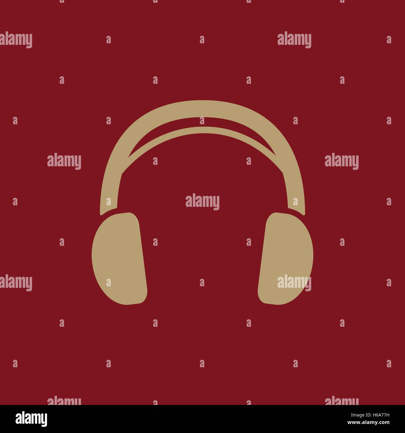 The headphone icon. Sound symbol. Flat Stock Vector Image & Art - Alamy