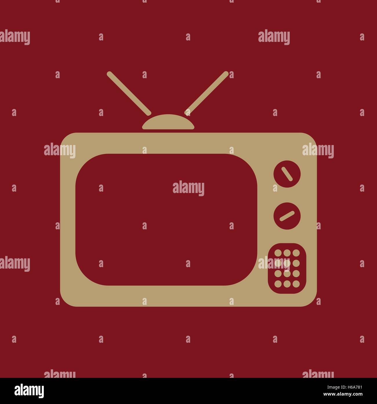 The tv icon. Television symbol. Flat Stock Vector Image & Art - Alamy