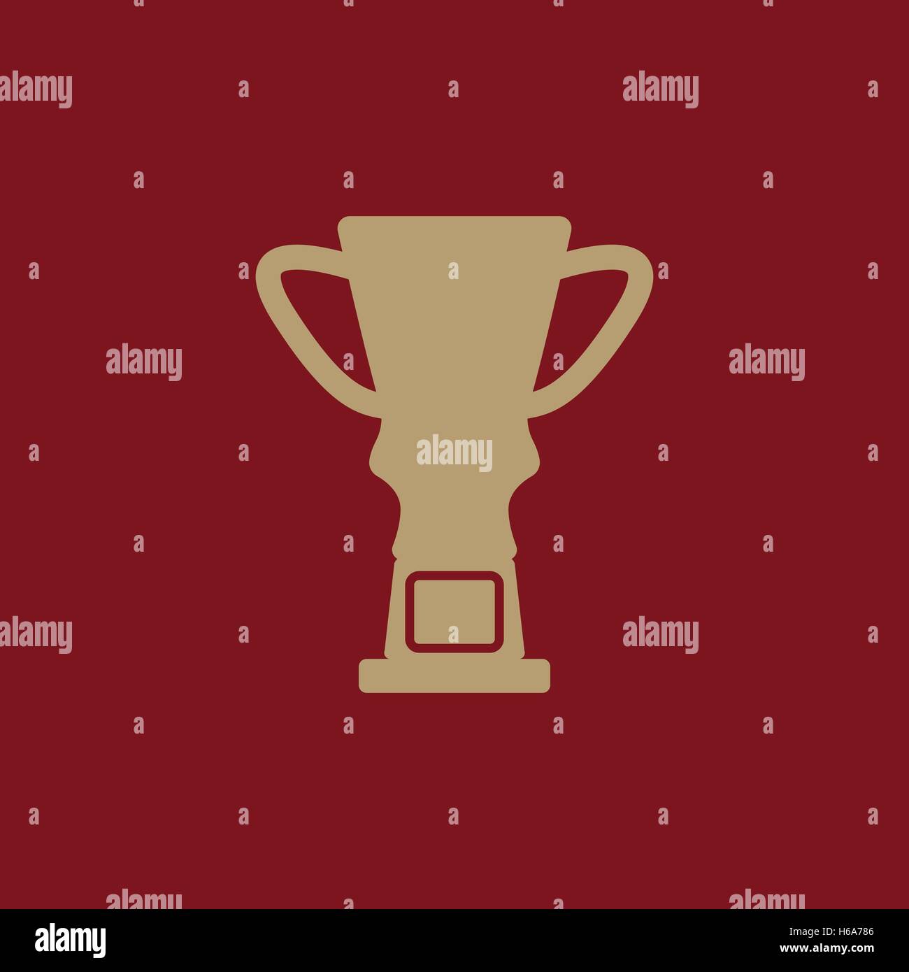 The trophy cup icon. Champion symbol. Flat Stock Vector Image & Art - Alamy