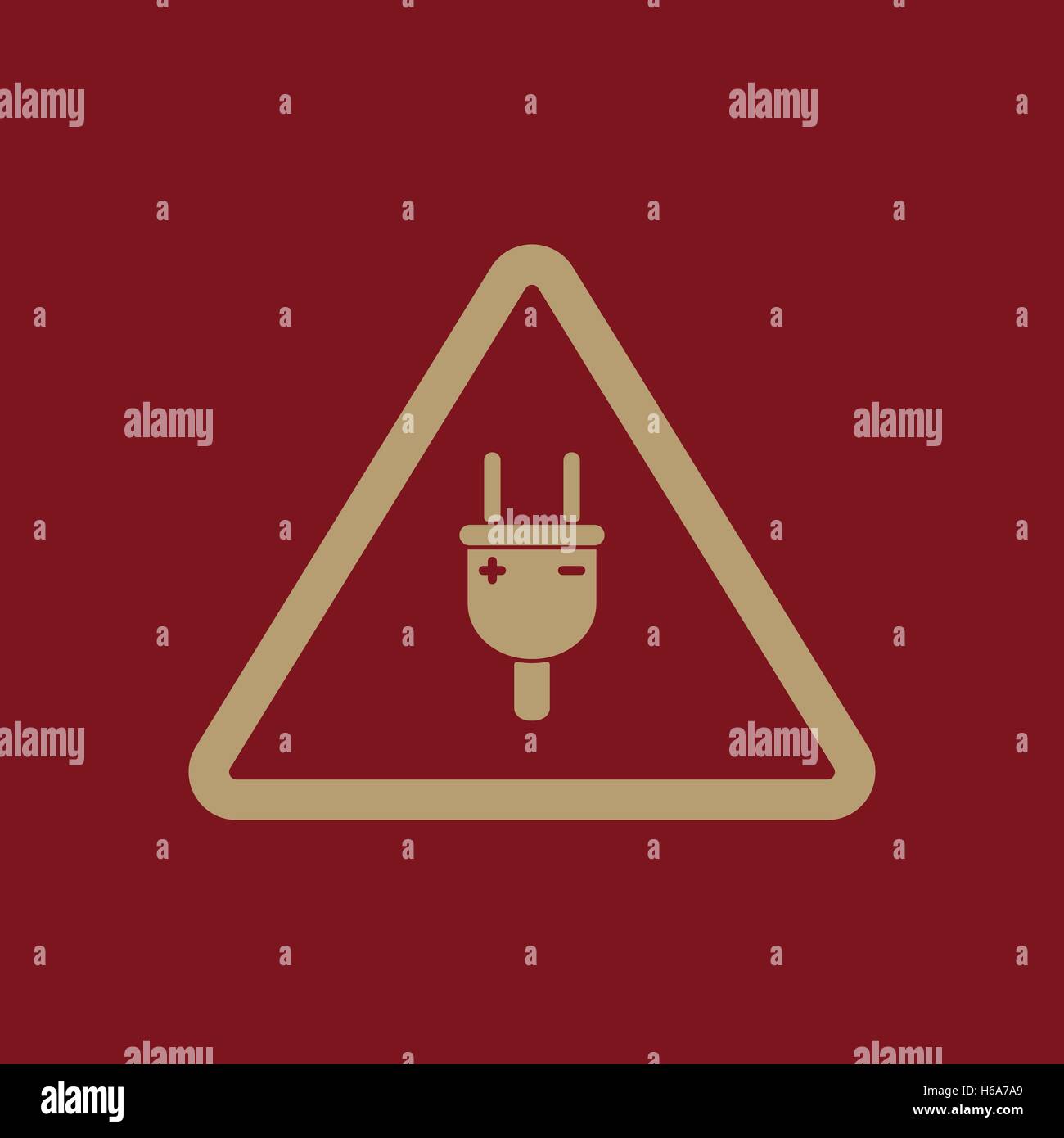 The electric plug icon. Electric Plug symbol. Flat Stock Vector Image ...