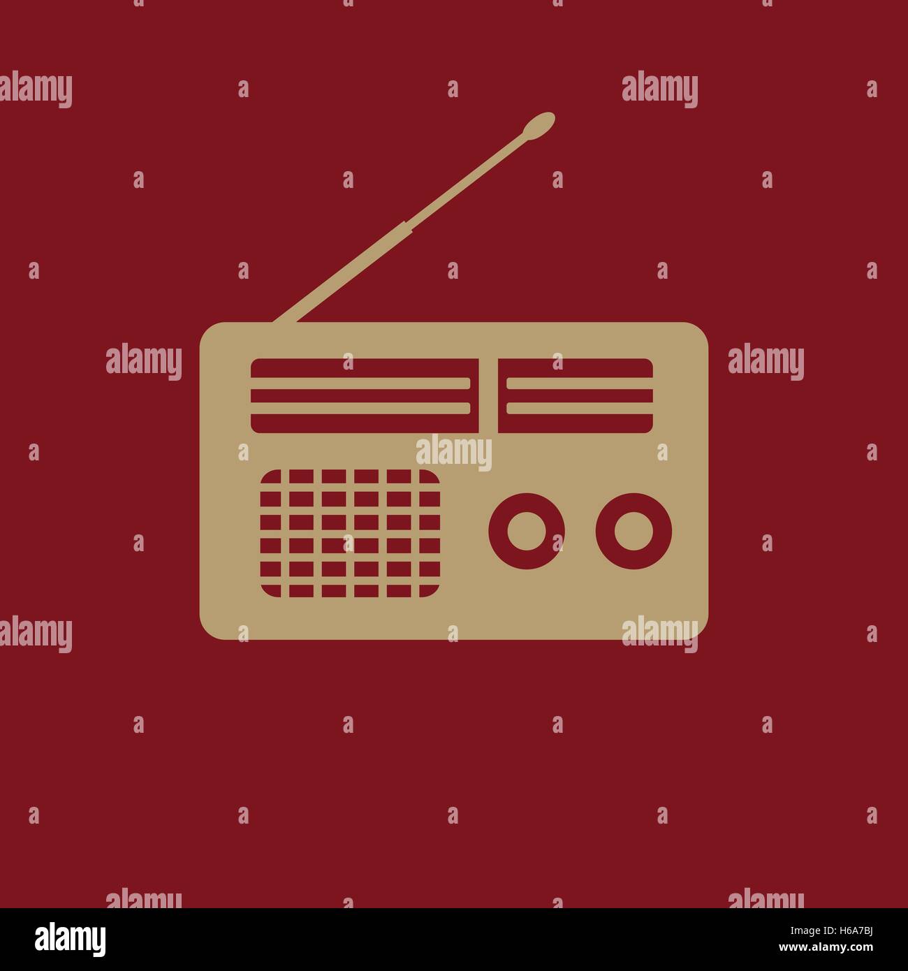 The receiver icon. Radio symbol. Flat Stock Vector Image & Art - Alamy
