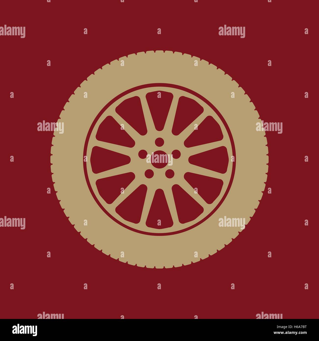 The tire icon. Wheel symbol. Flat Stock Vector Image & Art - Alamy