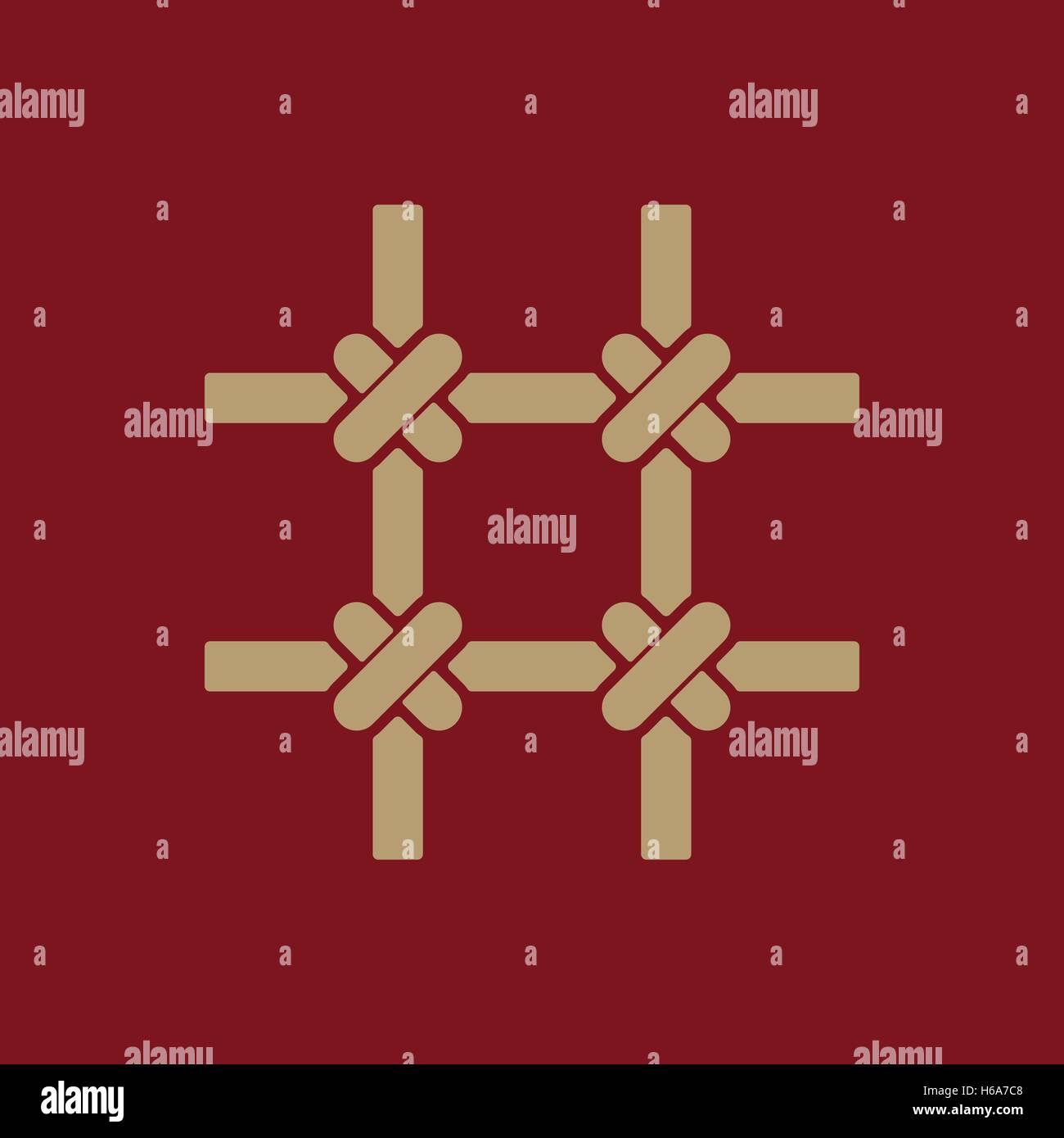 The prison bars icon. Grid symbol. Flat Stock Vector Image & Art - Alamy