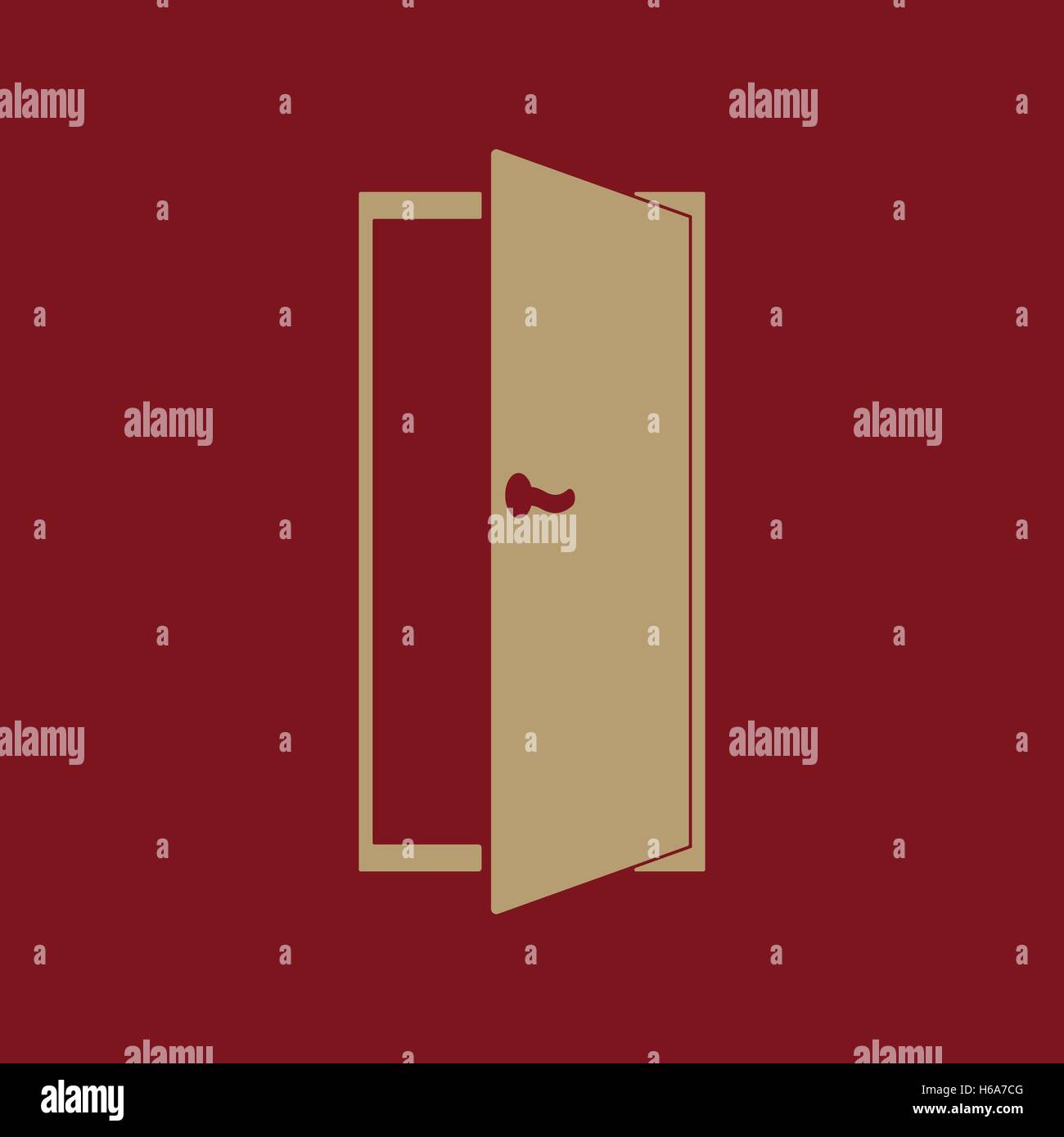 The door icon. Exit and login symbol. Flat Stock Vector Image & Art - Alamy