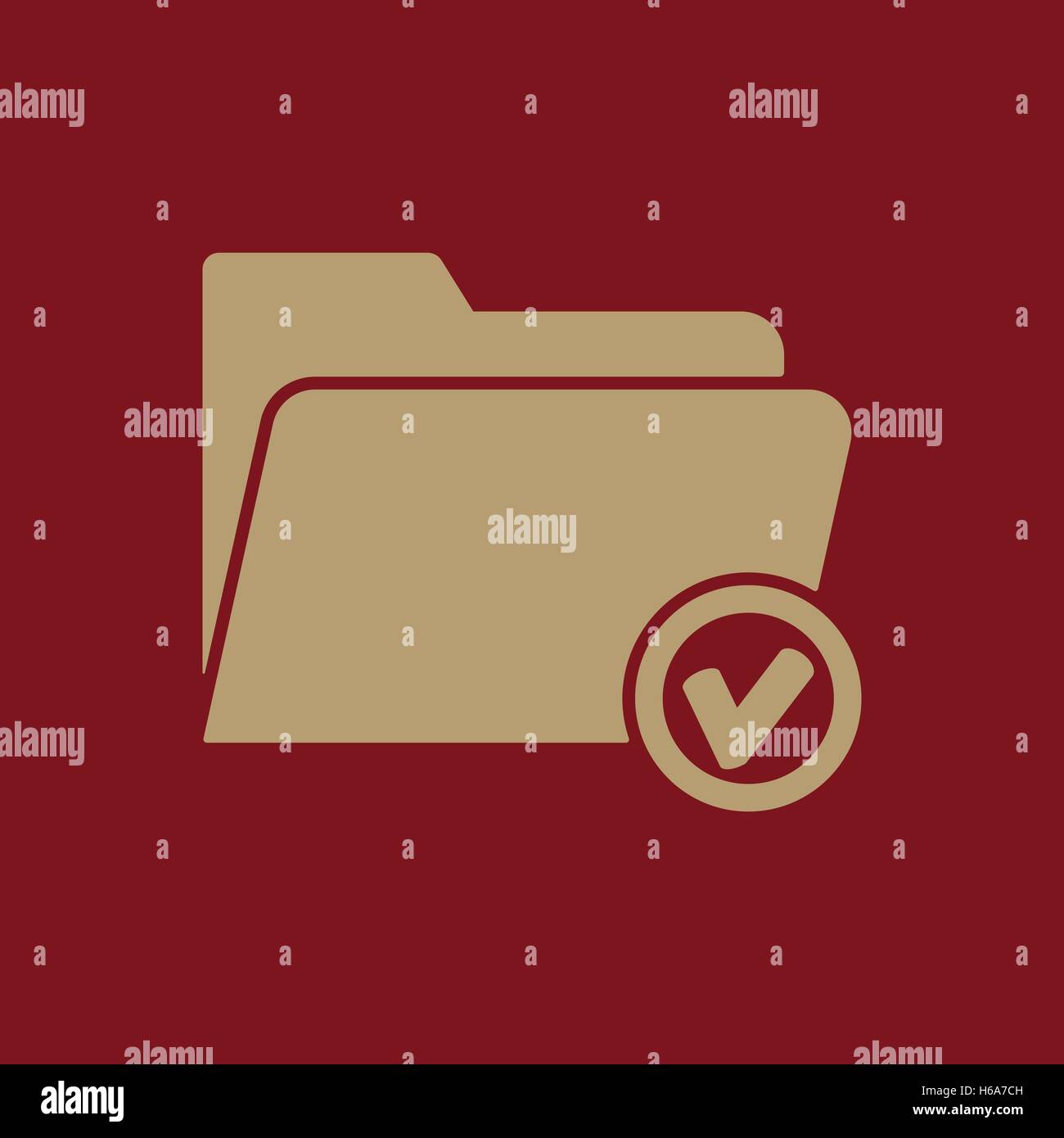 The folder icon. File symbol. Flat Stock Vector Image & Art - Alamy