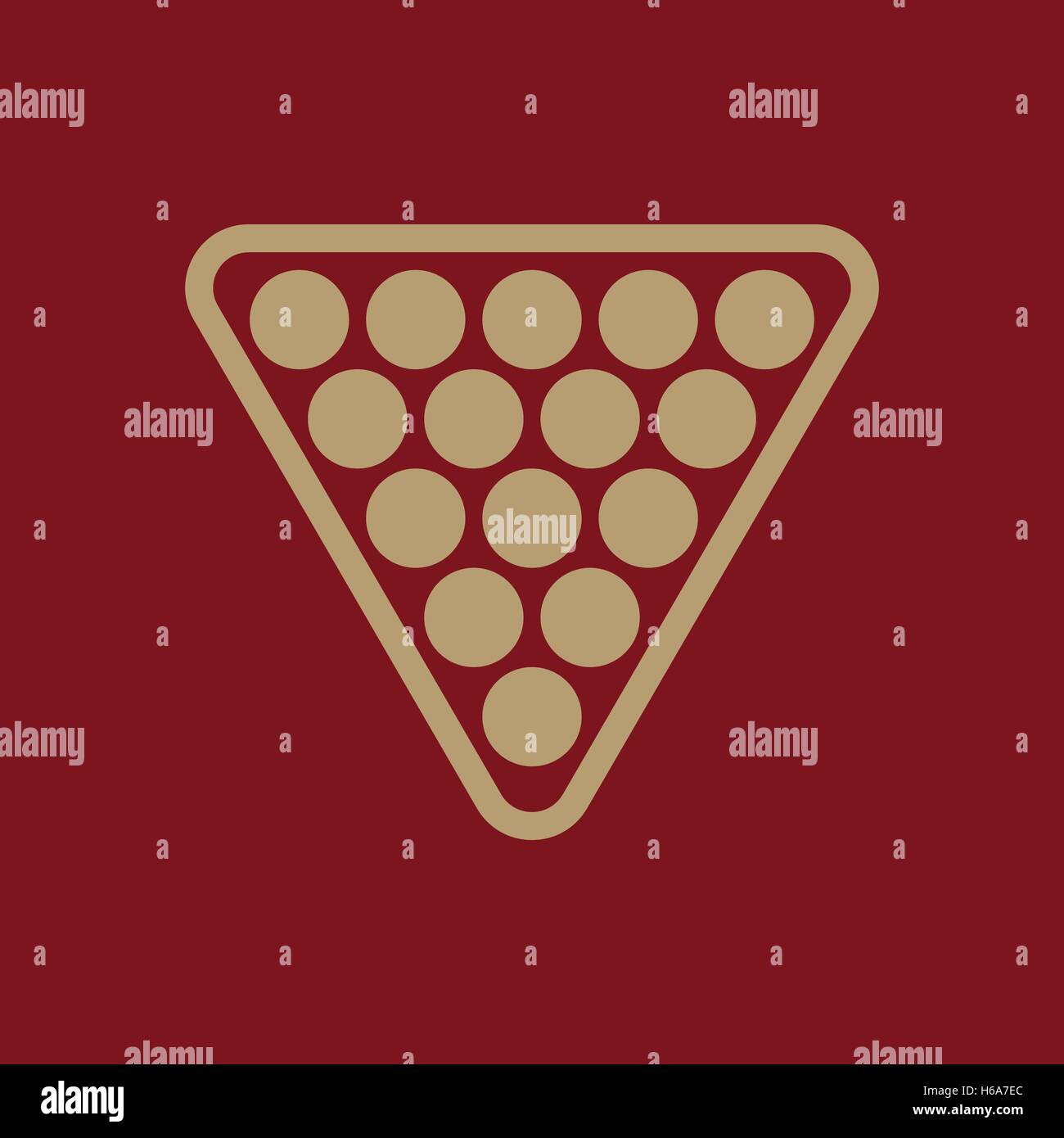 The billiard icon. Billiards symbol. Flat Stock Vector Image & Art - Alamy