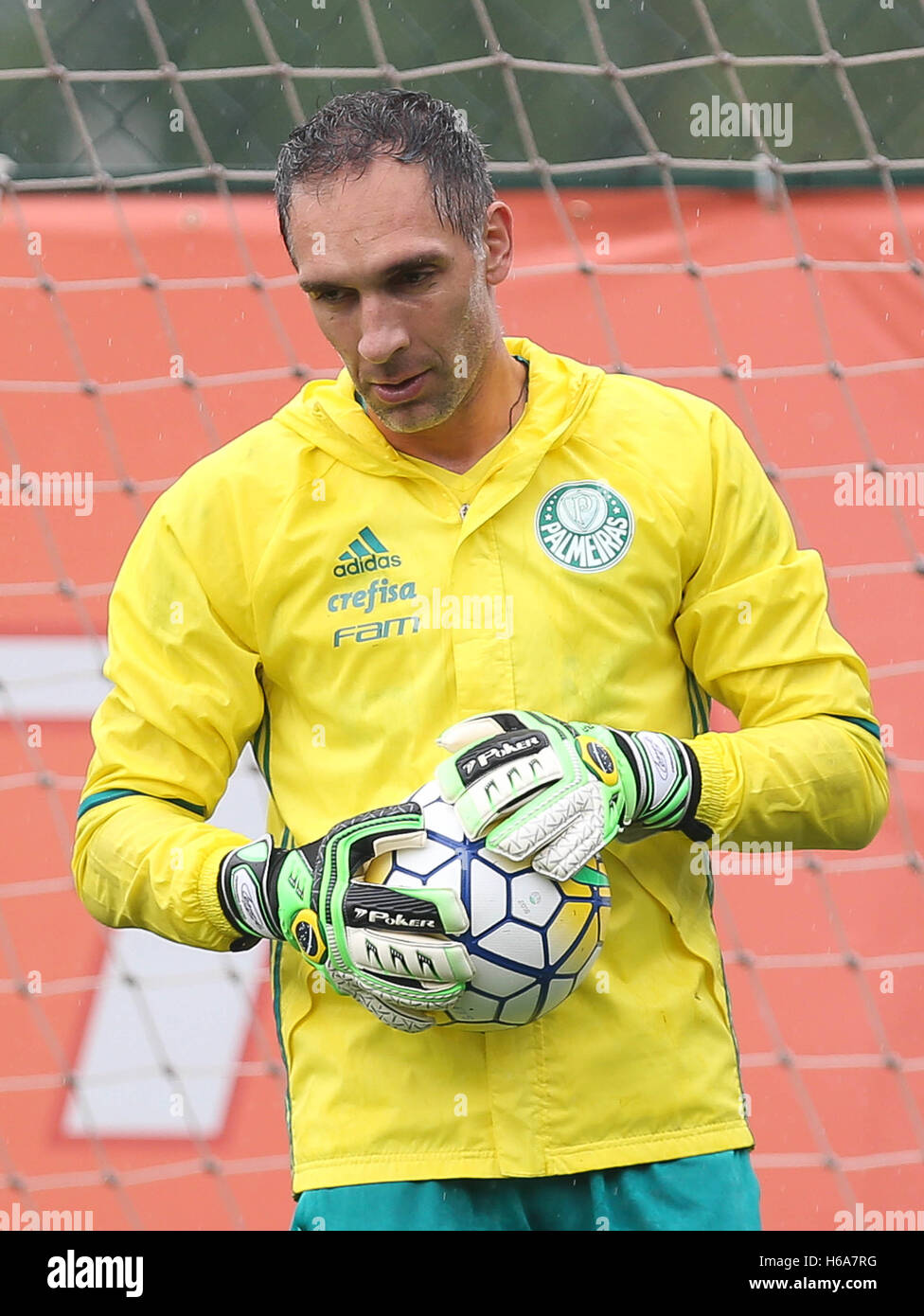 Sao Paulo, Brazil. 25th Oct, 2016. TREINO DO PALMEIRAS - The goalkeeper ...