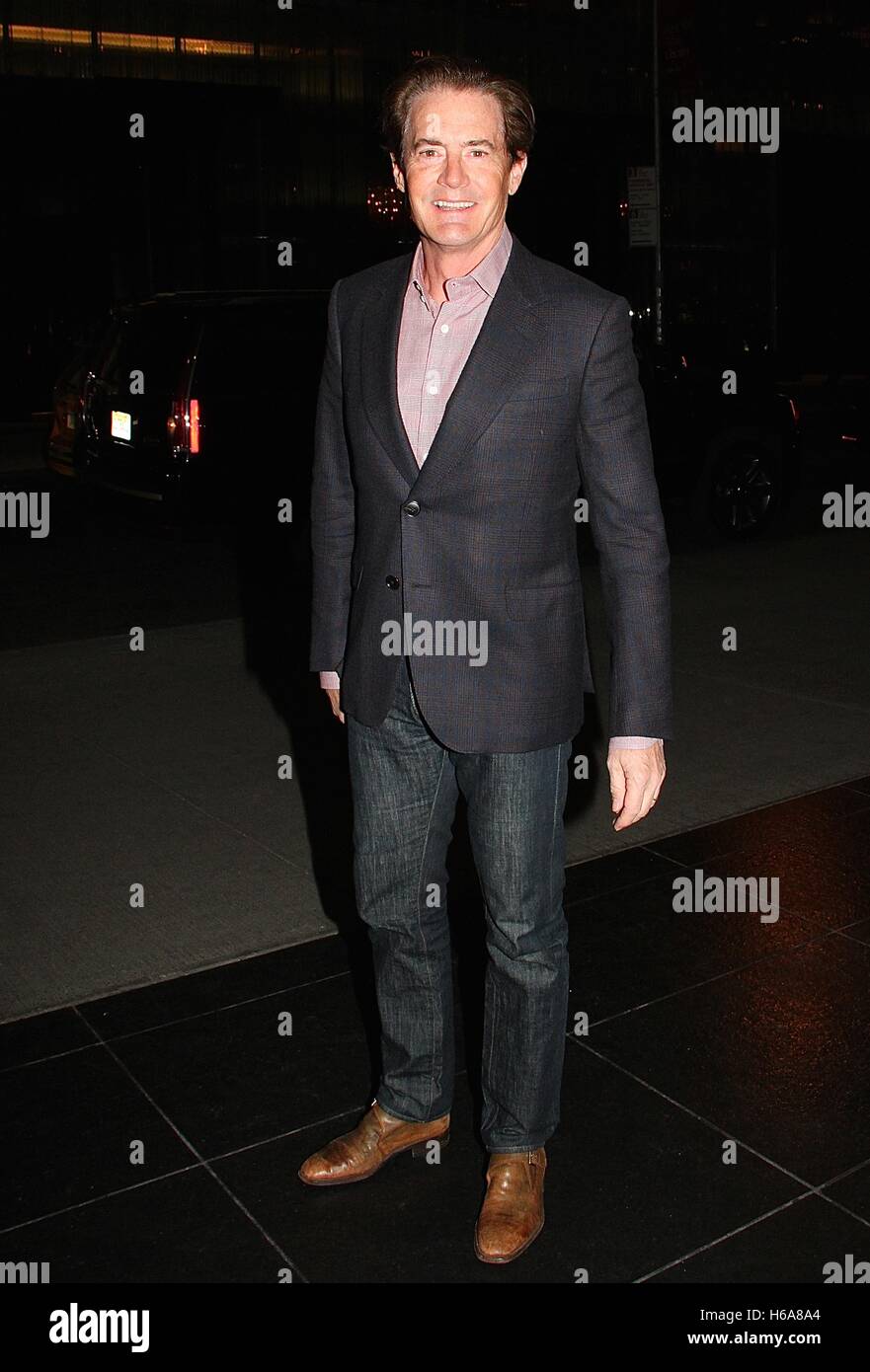 New York, NY, USA. 25th Oct, 2016. Kyle McLachlan spotted arriving for ...