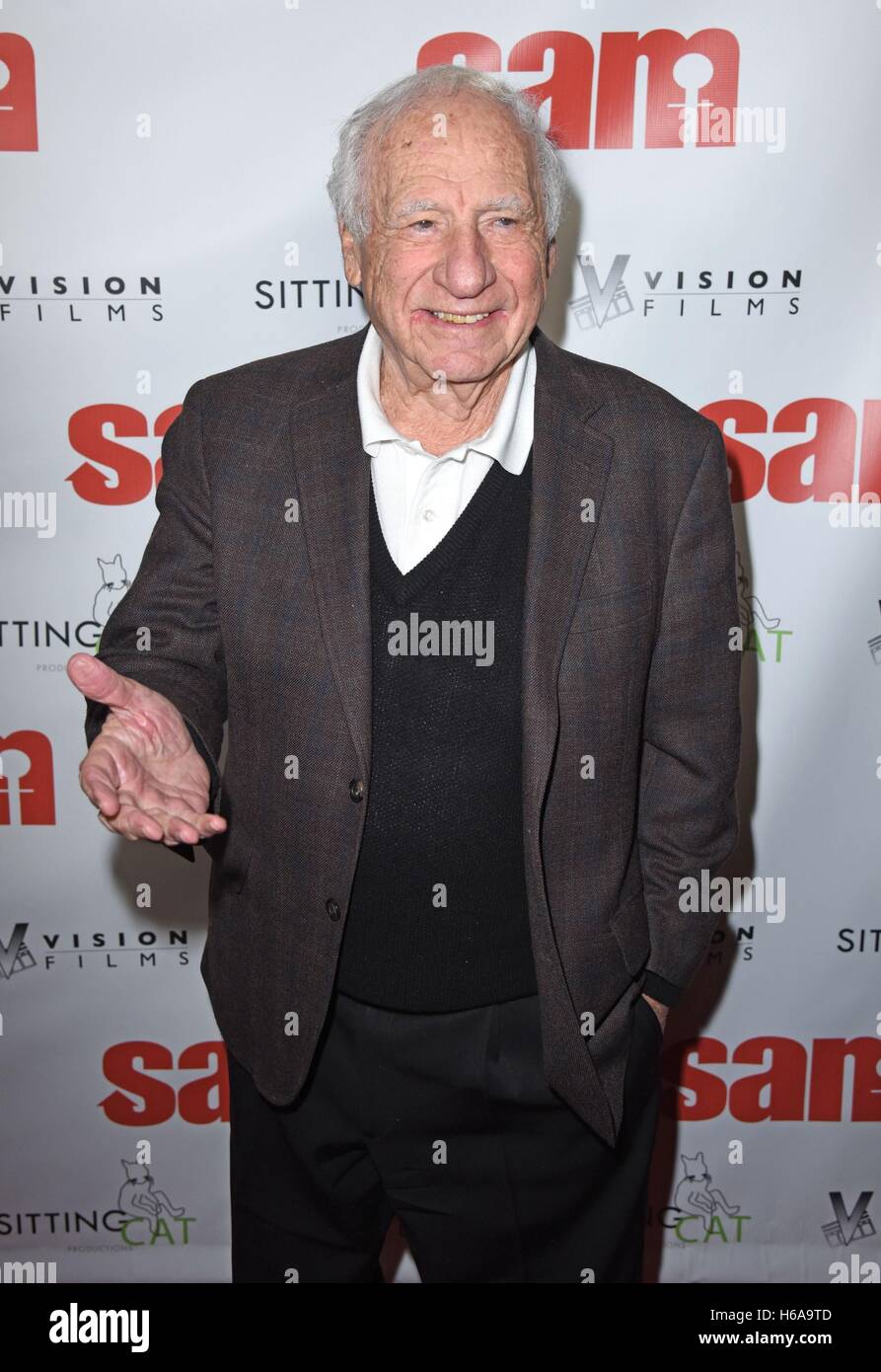 New York, NY, USA. 25th Oct, 2016. Mel Brooks at arrivals for SAM ...
