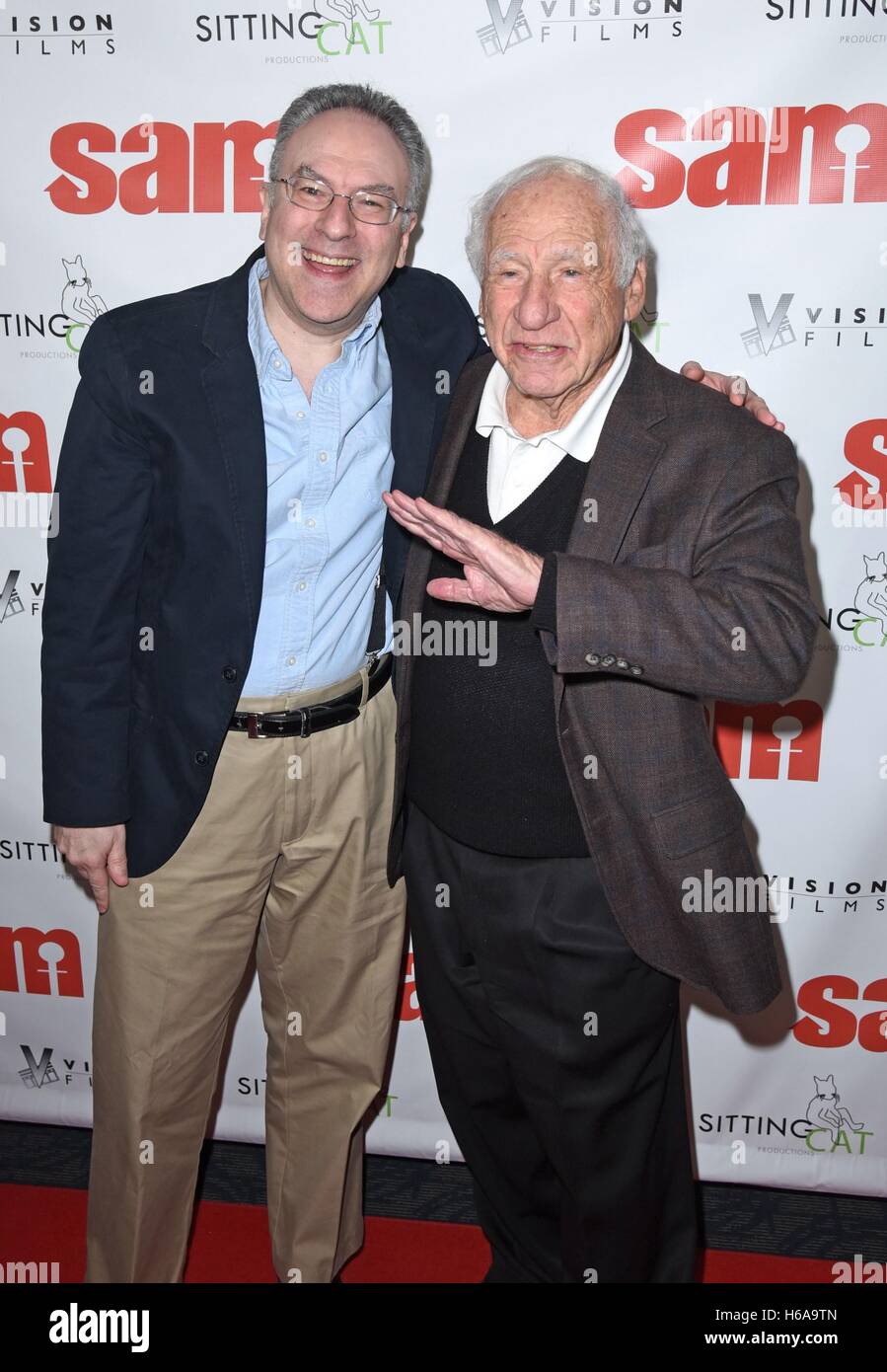 New York, NY, USA. 25th Oct, 2016. Nicholas Brooks, Mel Brooks at ...