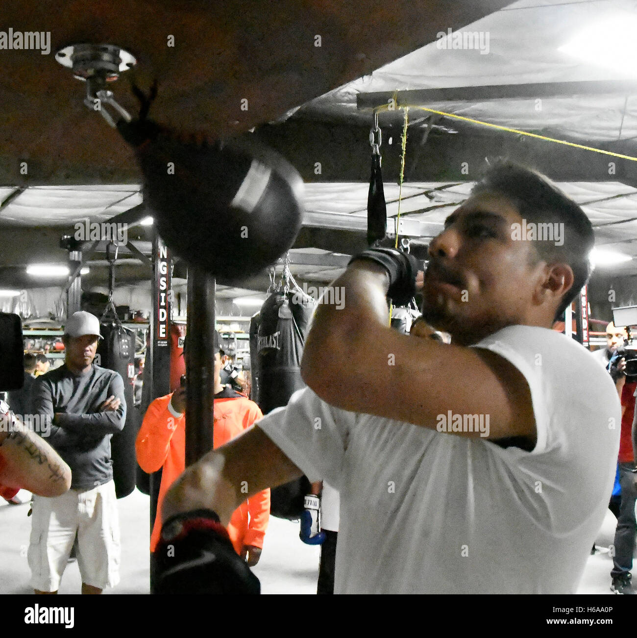 Jessy Vargas does his final workouts for his upcoming fight with Manny ...