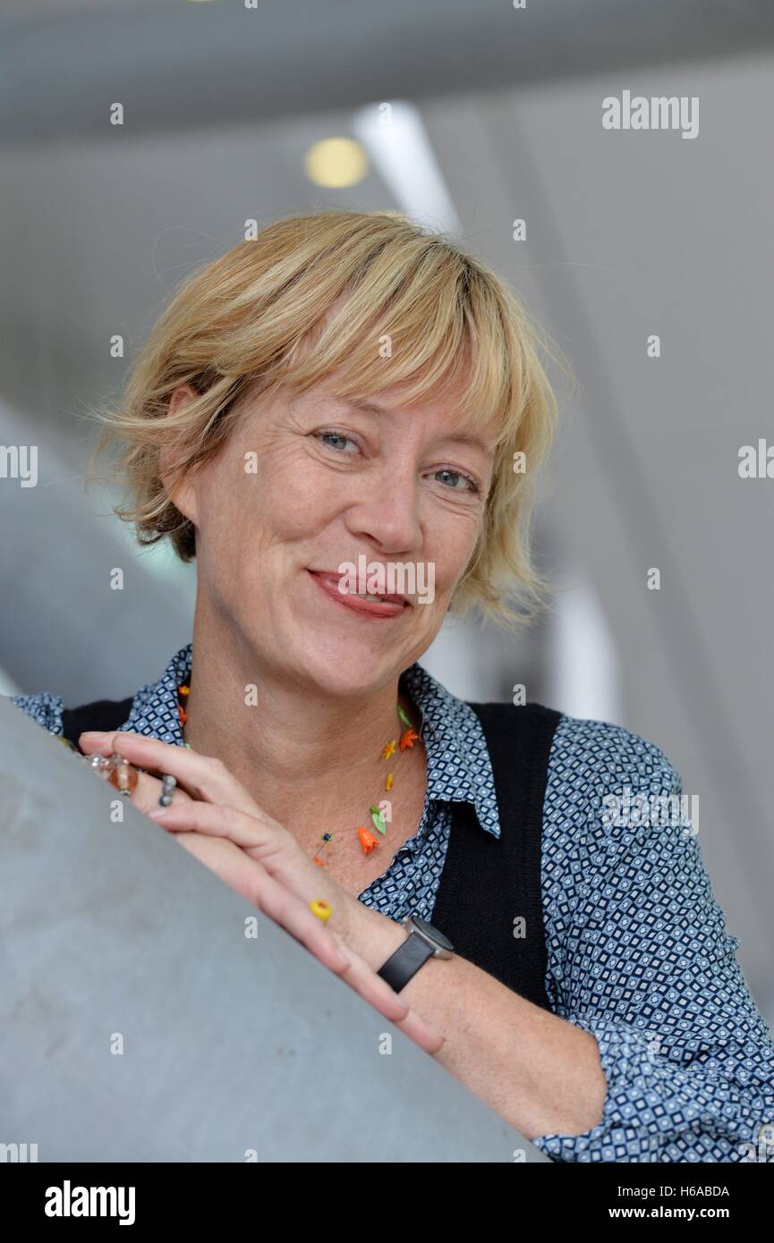 Gina Mayer at the 68th Frankfurt Book Fair in Frankfurt/Main, Germany ...