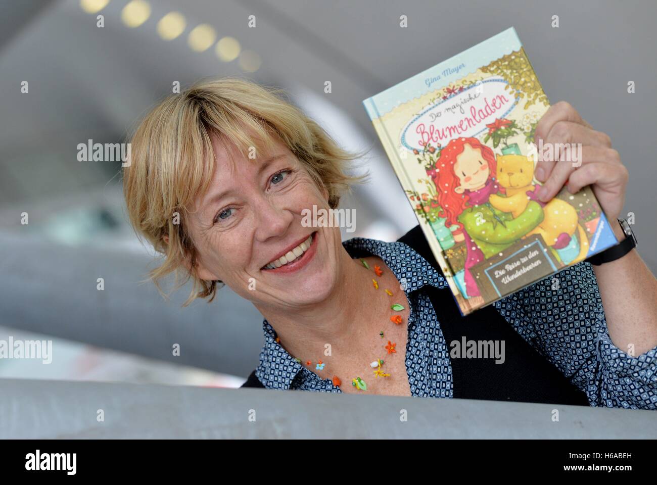 Gina Mayer at the 68th Frankfurt Book Fair in Frankfurt/Main, Germany ...