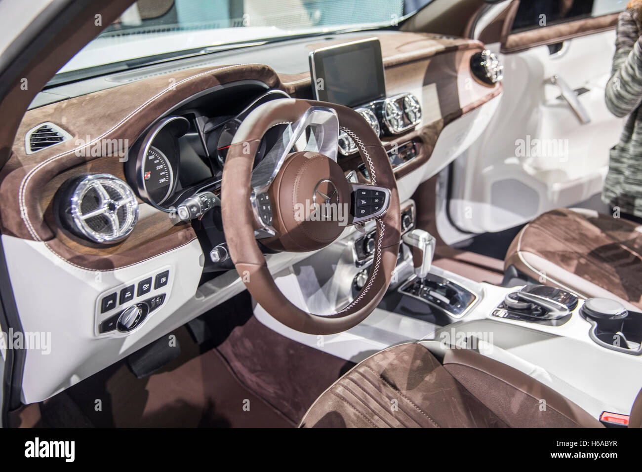 Stockholm, Sweden. 25th Oct, 2016. The interior of a concept vehicle ...