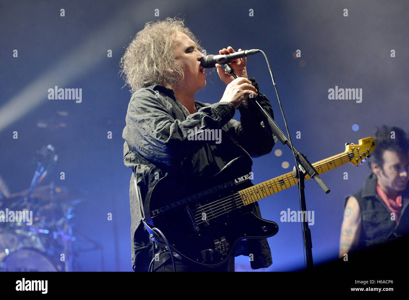 The Cure live on stage on 24 October 2016 in Munich, Olympic Hall. The ...
