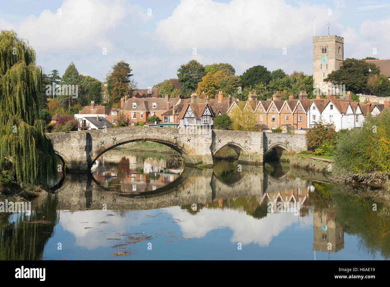 Aylesford Bridge on the River Medway Stock Photo - Alamy