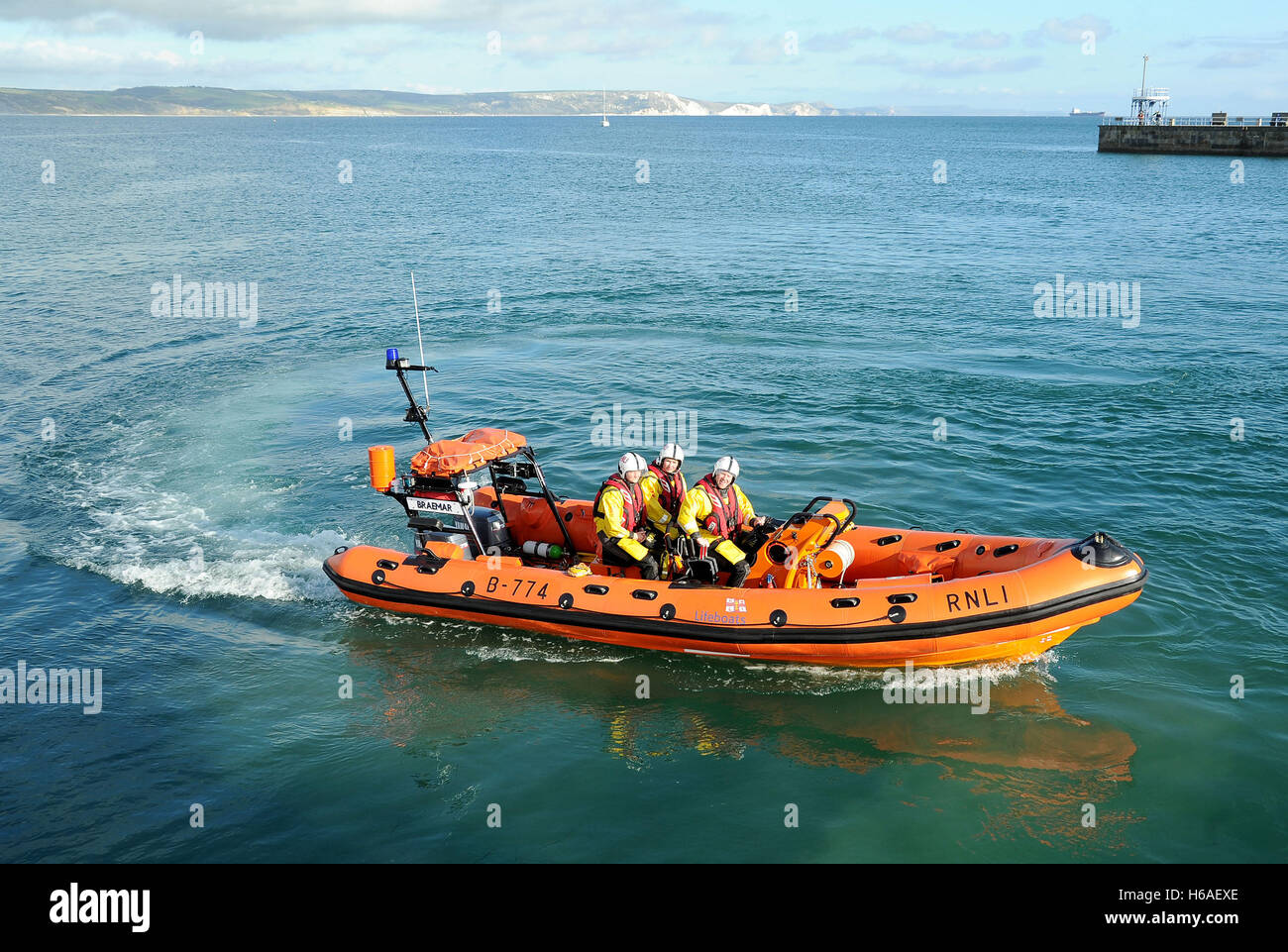 RNLI Inshore Lifeboat, Weymouth, Dorset, UK Stock Photo - Alamy