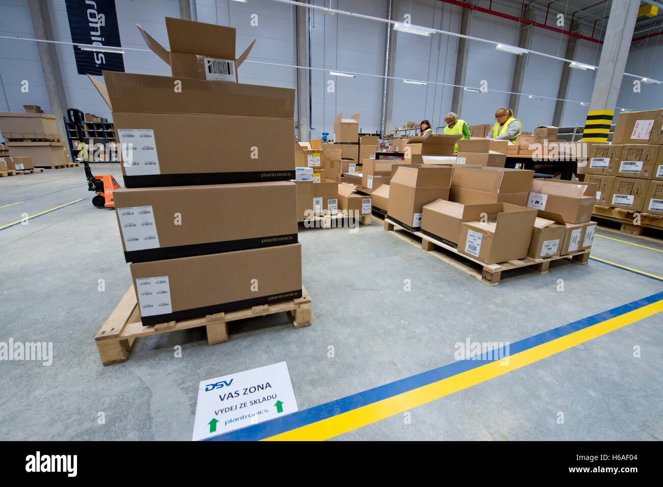 New headquarters of the Danish transport company DSV in Pavlov near ...