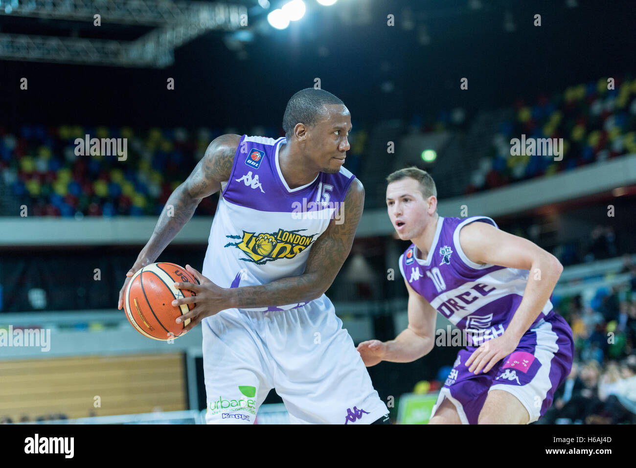 London, UK, 26 October 2016. London Lions beat Leeds Force 91 vs 65 ...