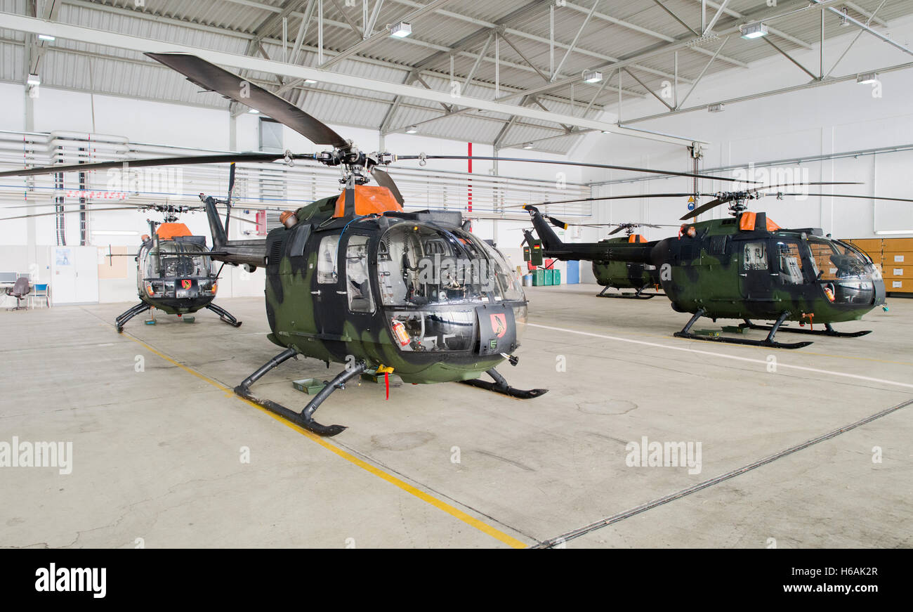 Celle, Germany. 26th Oct, 2016. A Bo-105 German Army helicopter can be ...