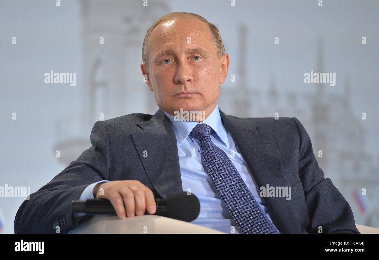 Yalta, Russia. 26th Oct, 2016. Russian President Vladimir Putin during ...