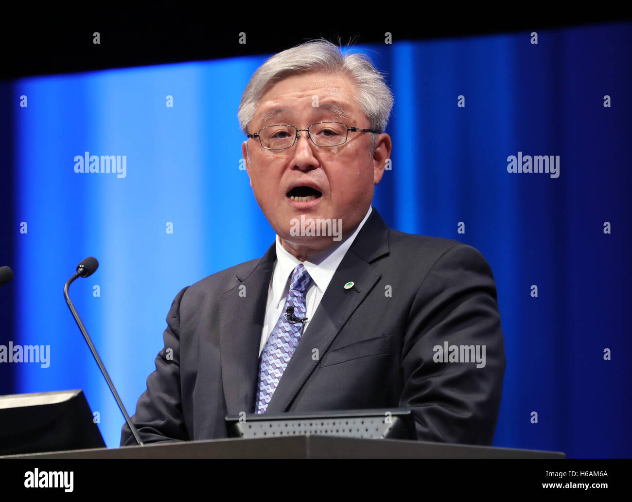 Tokyo, Japan. 27th Oct, 2016. Japanese electronics giant Hitachi ...