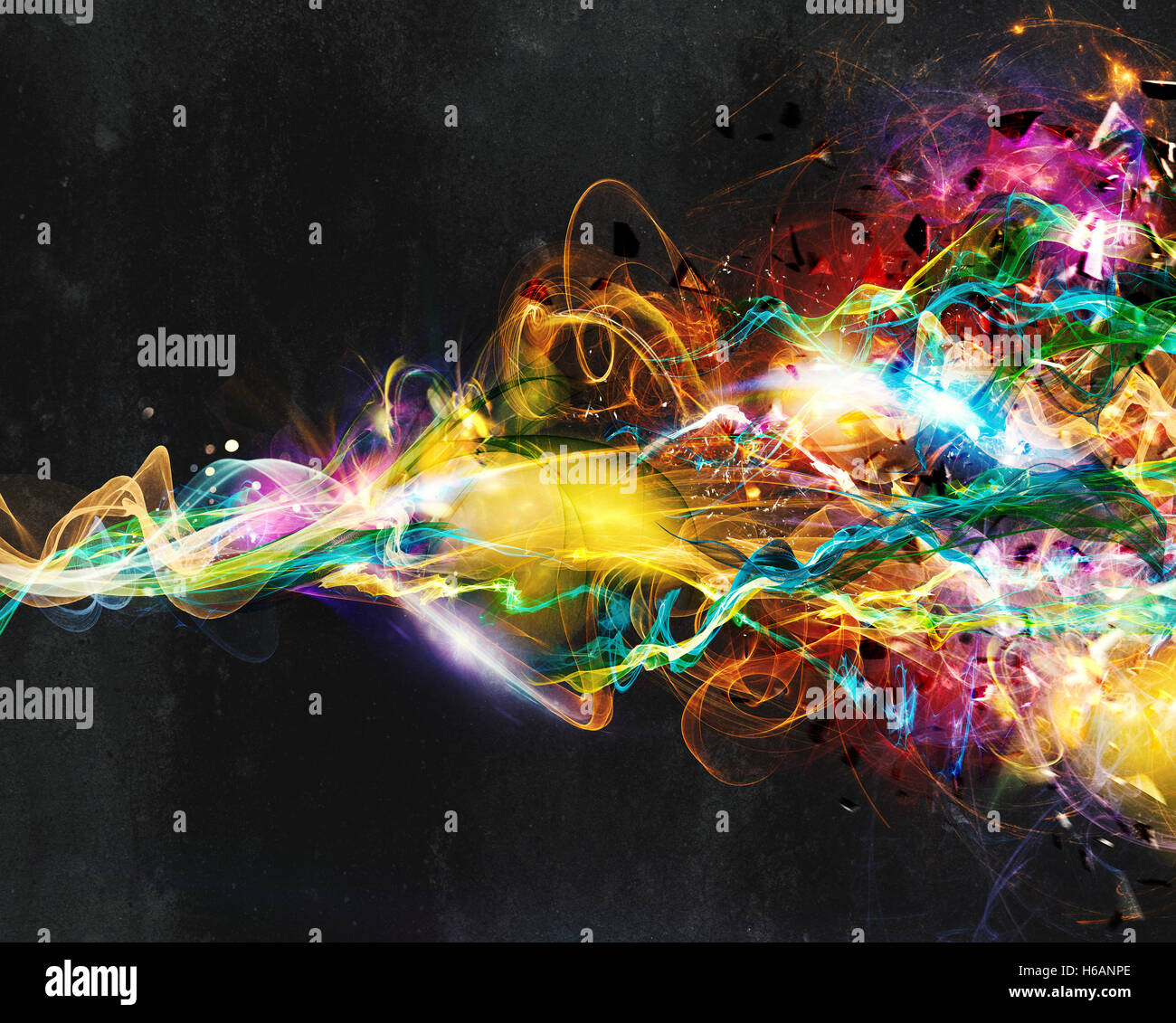 Modern abstract motion banner on dark background Stock Photo - Alamy