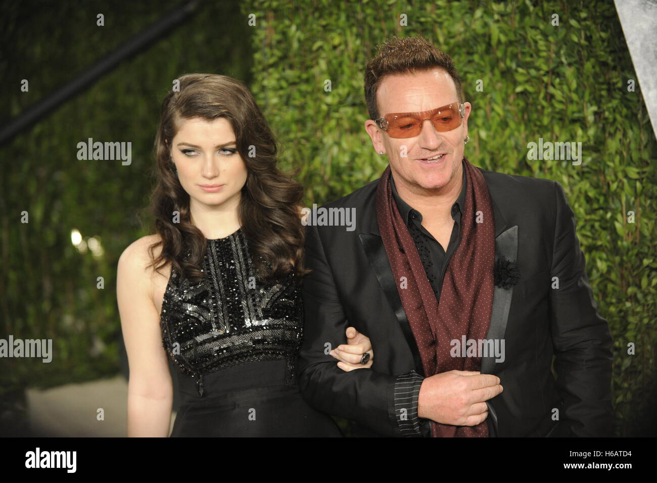 Bono and daughter Eve Hewson arrives for the 2013 Vanity Fair Oscar ...