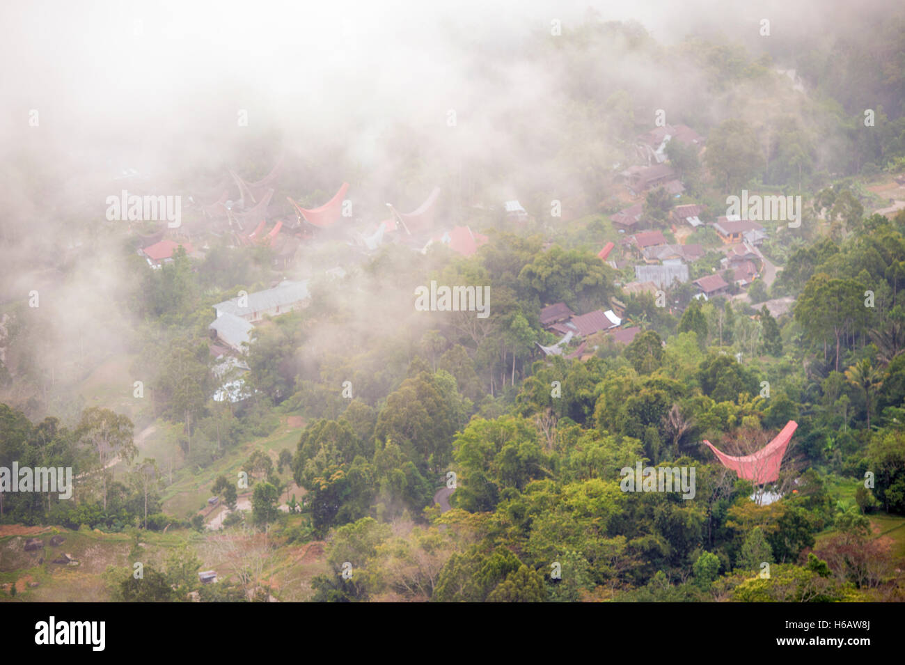 Landscape of North Toraja during sunrise from Lolai Stock Photo - Alamy