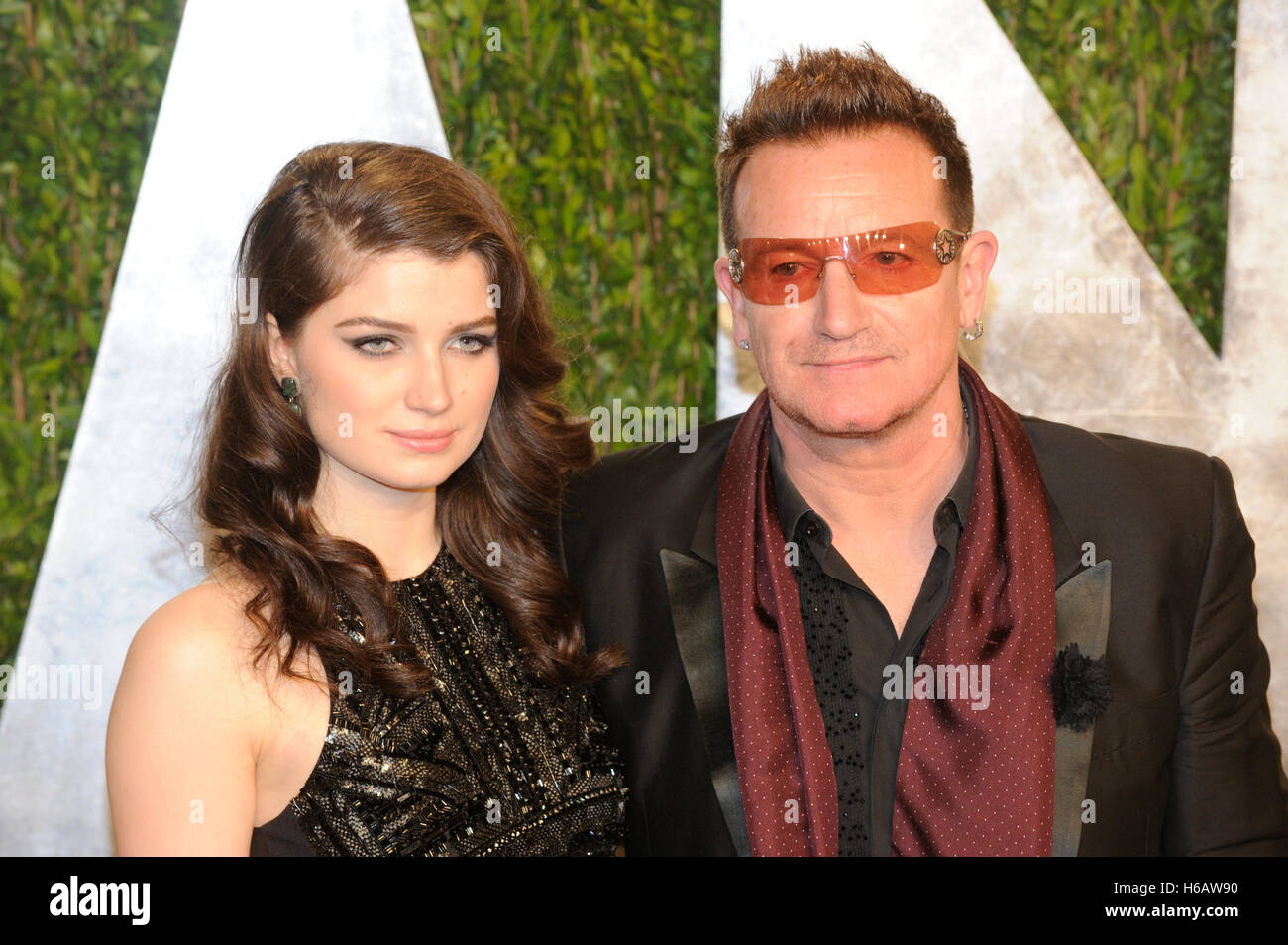 Bono and daughter Eve Hewson arrives for the 2013 Vanity Fair Oscar ...