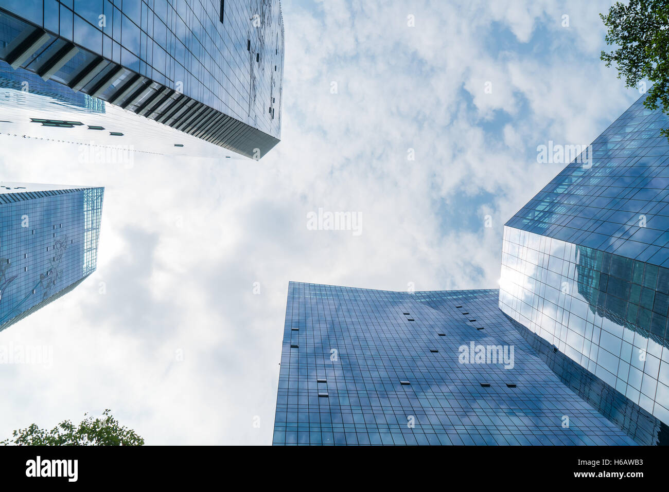 Gigantic skyscrapers from below Stock Photo - Alamy