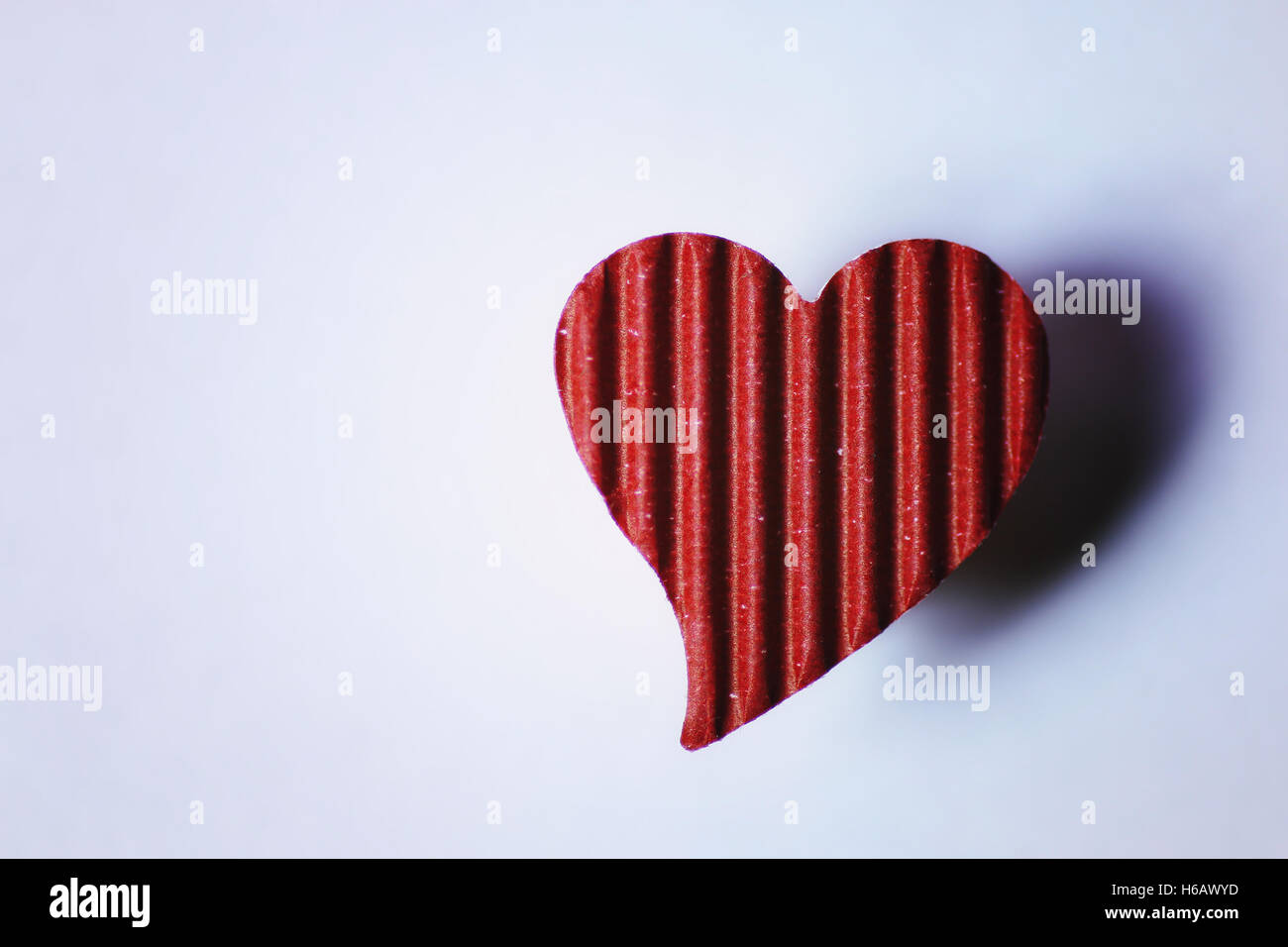 Cardboard heart shape Stock Photo - Alamy