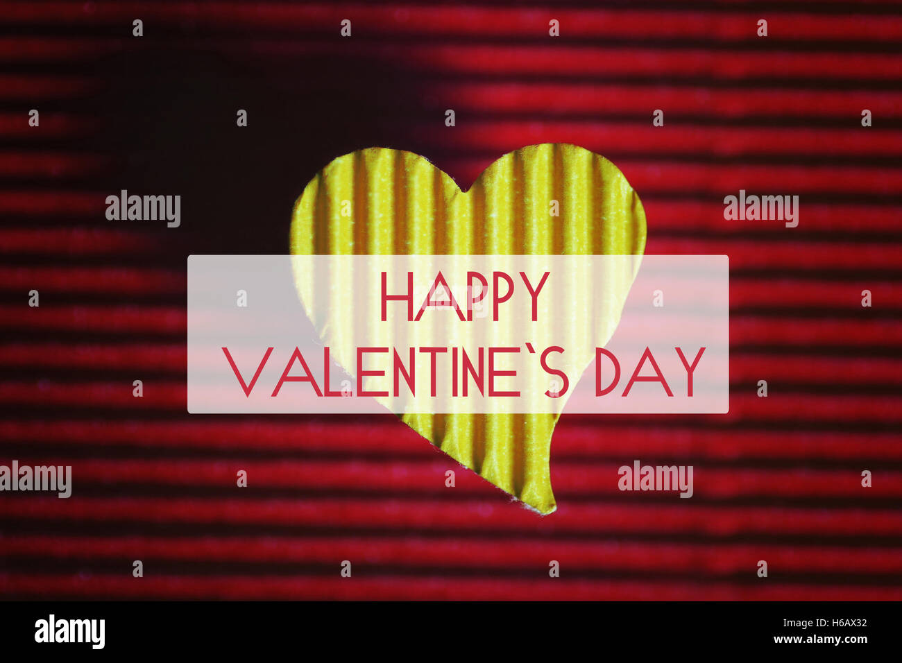 happy valentine paper heart shape Stock Photo - Alamy