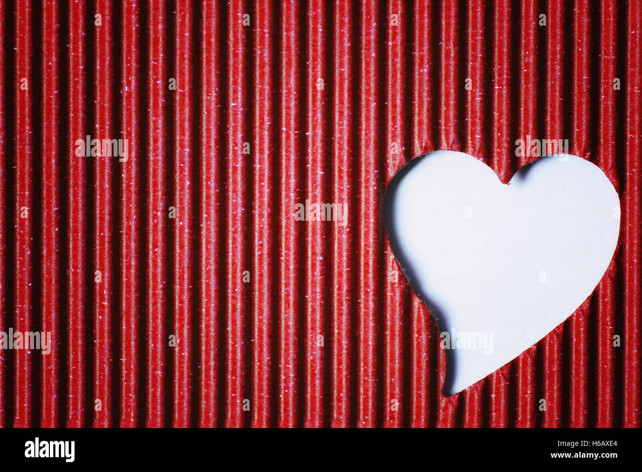 Cardboard heart shape Stock Photo - Alamy