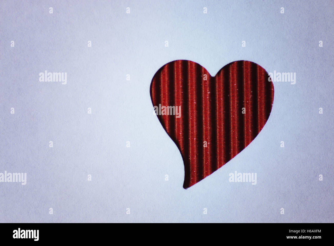 Cardboard heart shape Stock Photo - Alamy