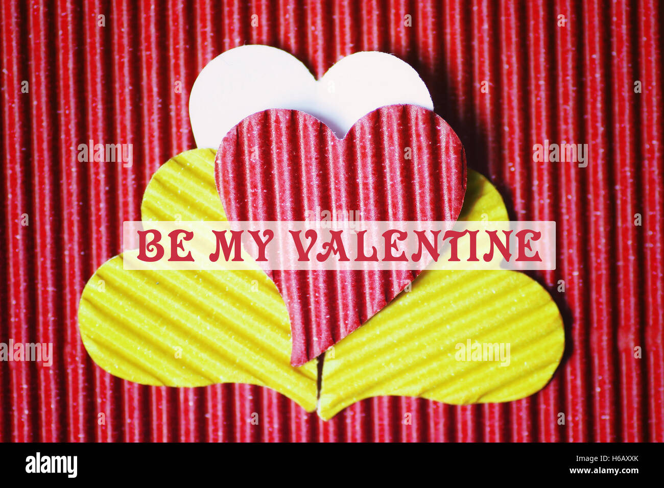 Cardboard heart shape Stock Photo - Alamy