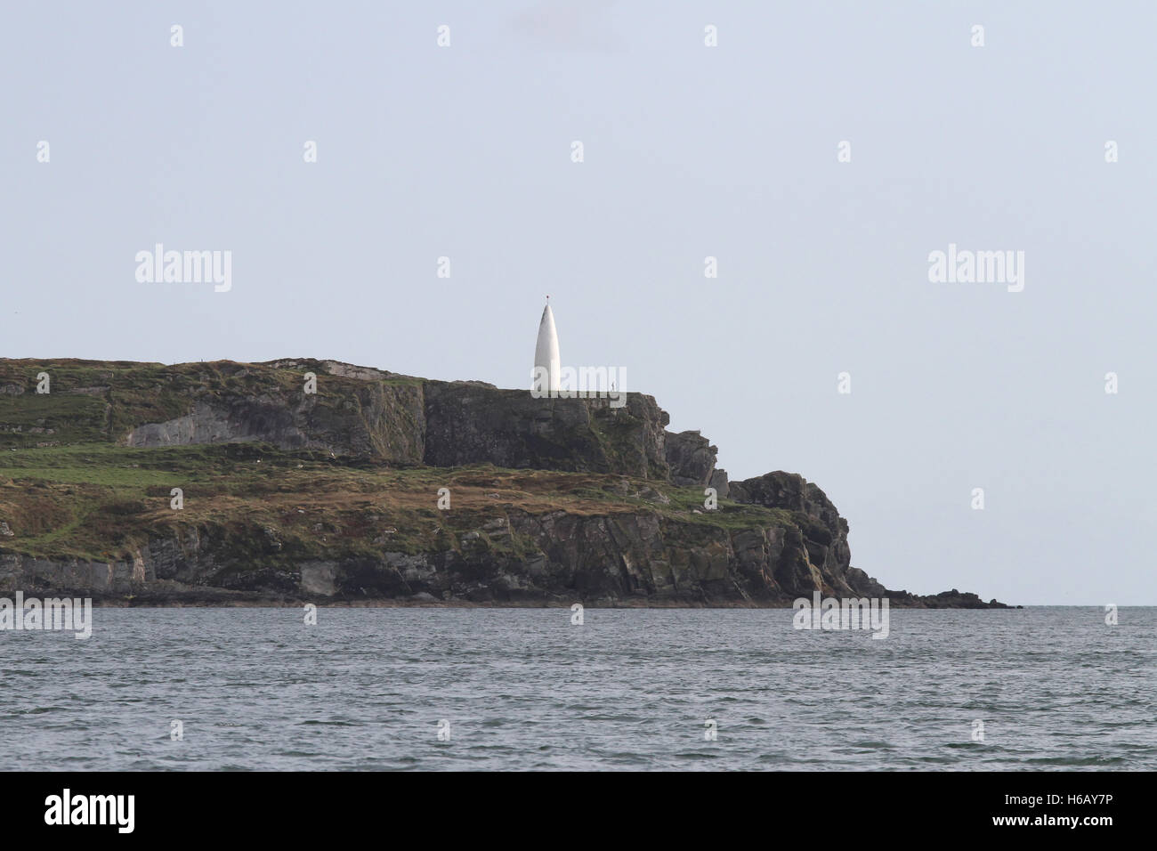 The Baltimore Beacon on the headland at Baltimore, County Cork, Ireland ...