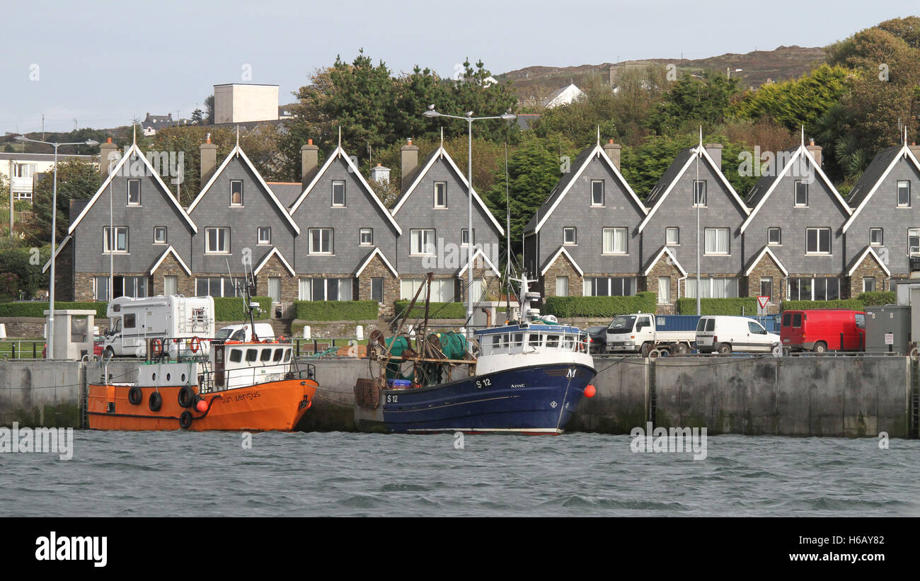 Boats at the quay in Baltimore Harbour, County Cork, Ireland Stock ...