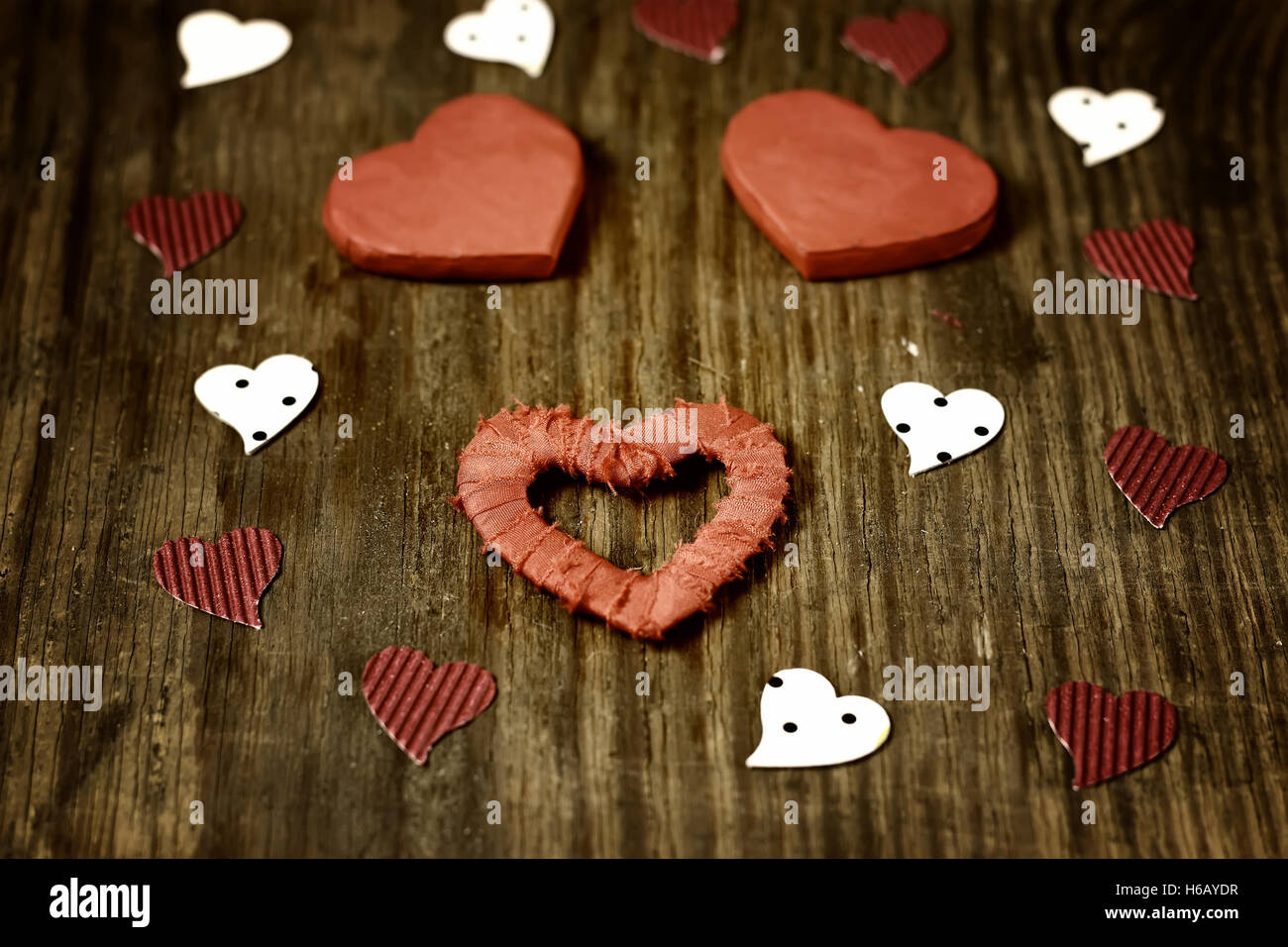 retro background of heart shape Stock Photo - Alamy