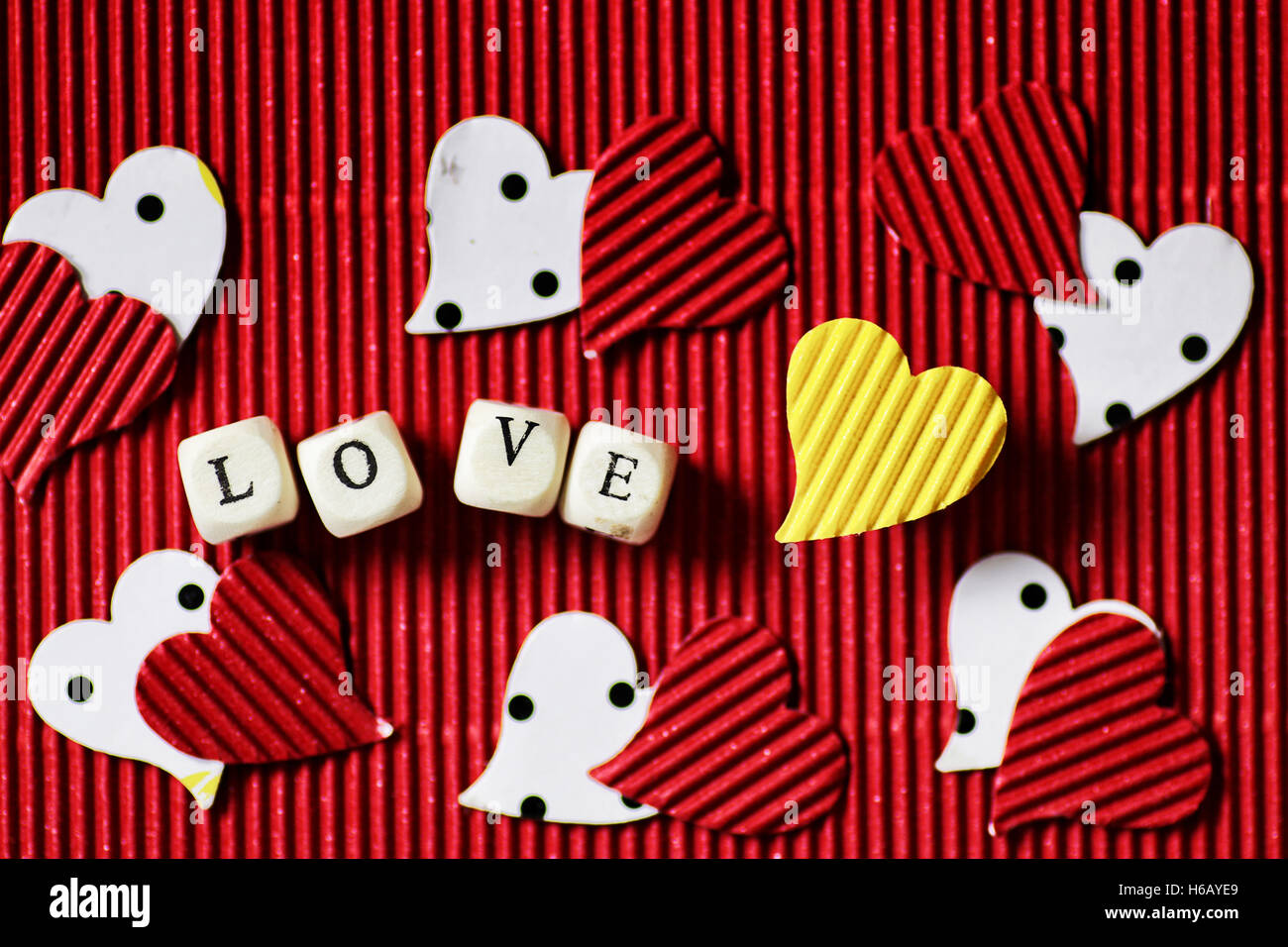 valentine day paper heart shape Stock Photo - Alamy