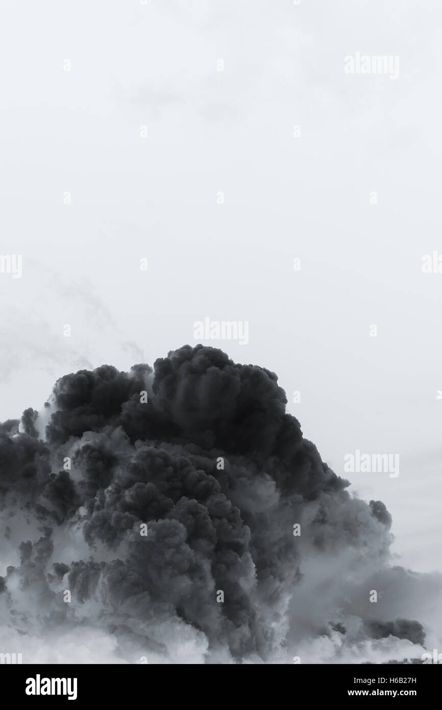 smoke cloud explosion Stock Photo - Alamy