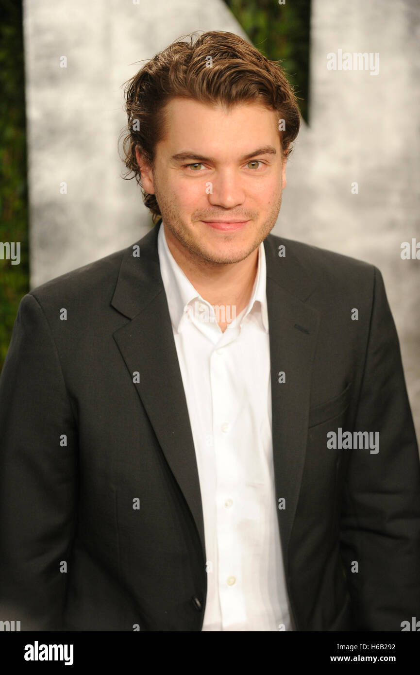 Actor Emilio Hirsch arrives for the 2013 Vanity Fair Oscar Party on ...