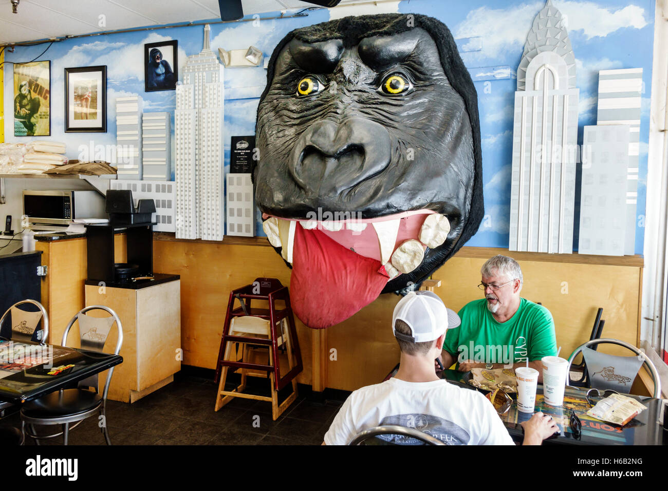 Florida Ormond Beach,Larry's Giant Subs,interior inside,restaurant ...