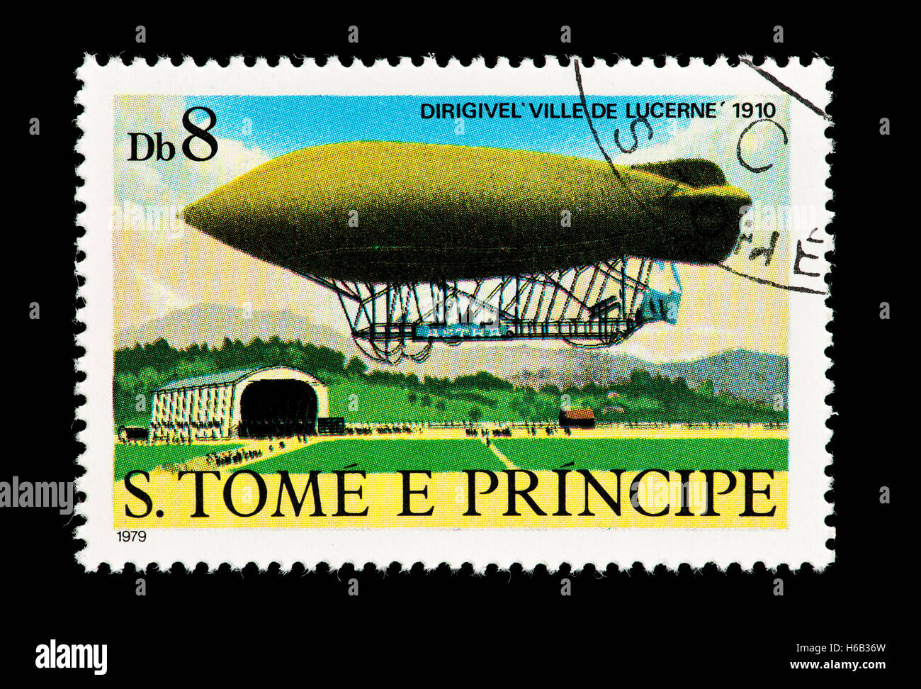 Postage stamp from St.Thomas and Prince Islands depicting Ville de ...