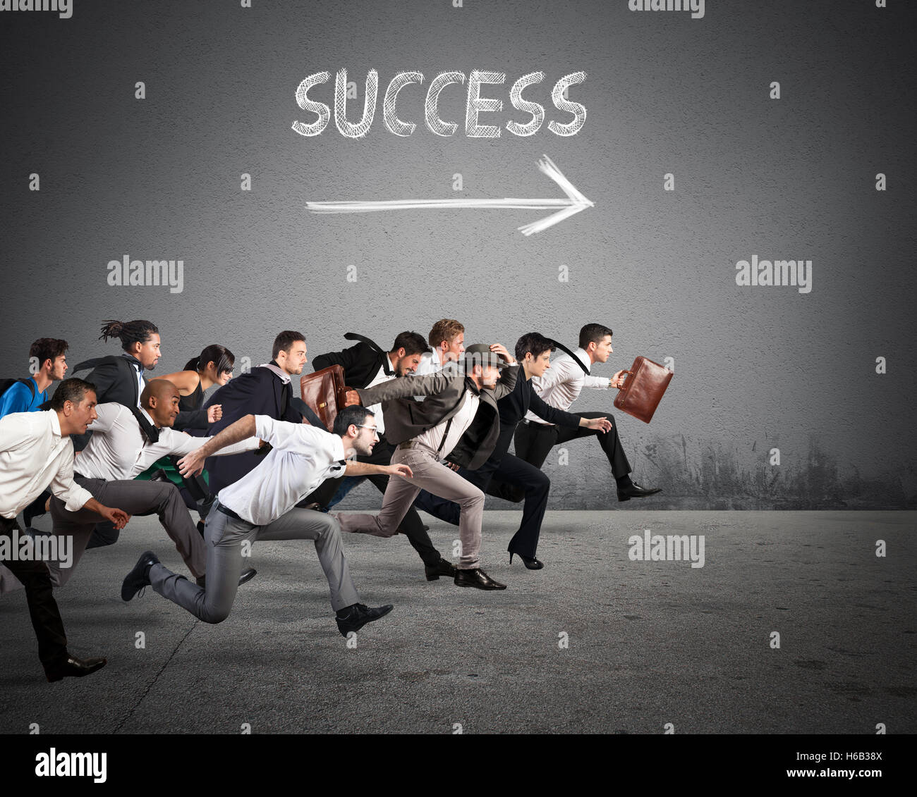 Direction success in business Stock Photo - Alamy