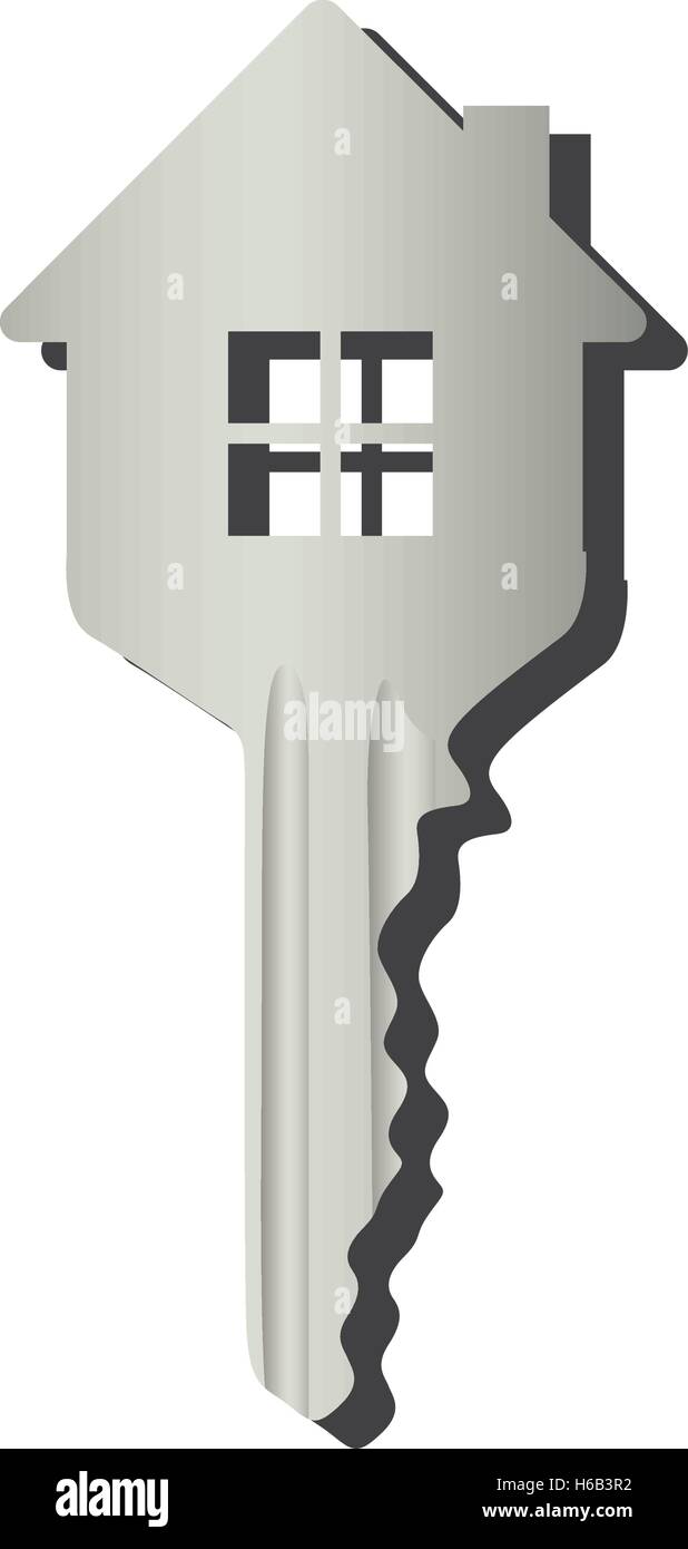 house shaped key icon image Stock Vector Image & Art - Alamy